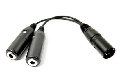 Pilot Europe PA81S Airbus Adaptor 5 Pin XLR Socket to Twin Aviation ...