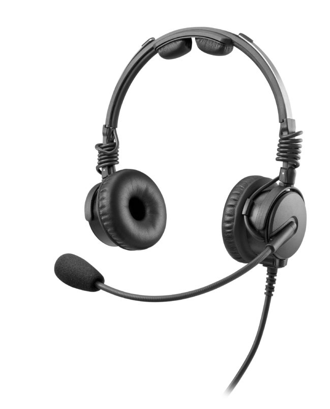 Telex Airman 850 Lightweight ANR Headset 600 Ohms with 5 Pin XLR Jack ...