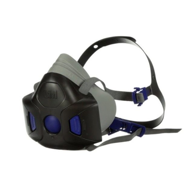 3M Secure Click Half Facepiece Reusable Respirator HF-802, Medium ...